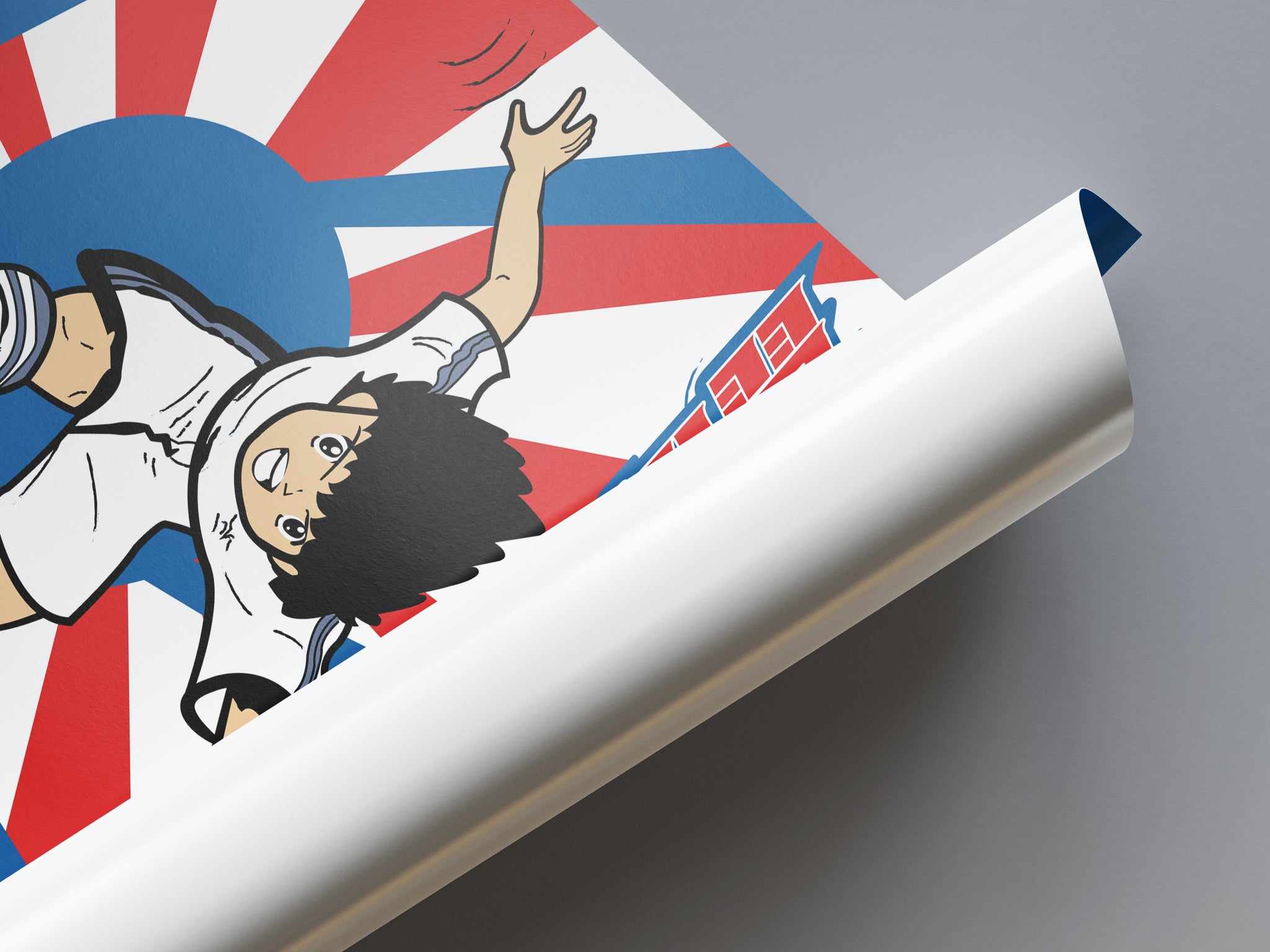 Captain Tsubasa Bicycle Kick Poster | Weebshop Anime Merchandise