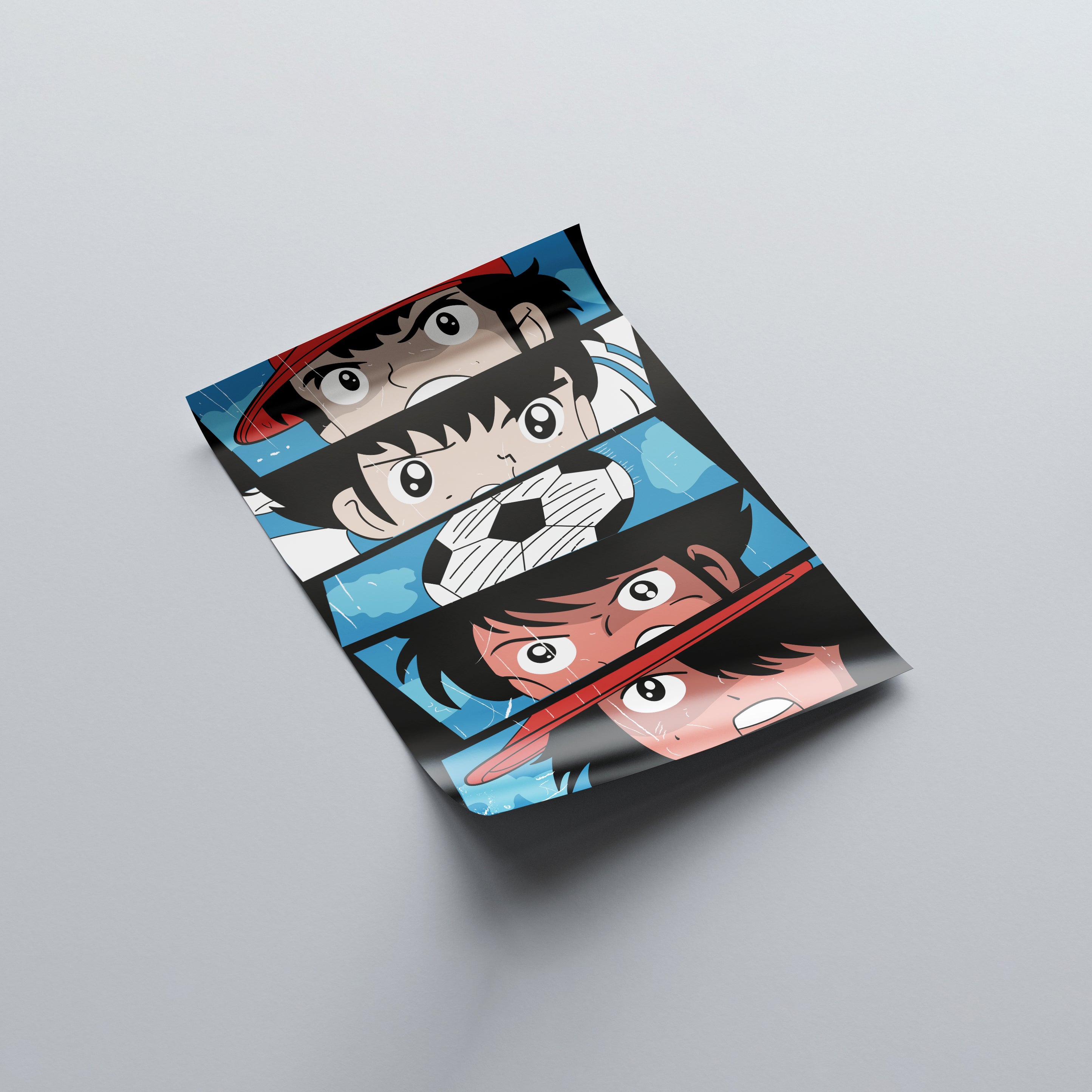 Captain Tsubasa Team Collage Poster | Weebshop Anime Merchandise
