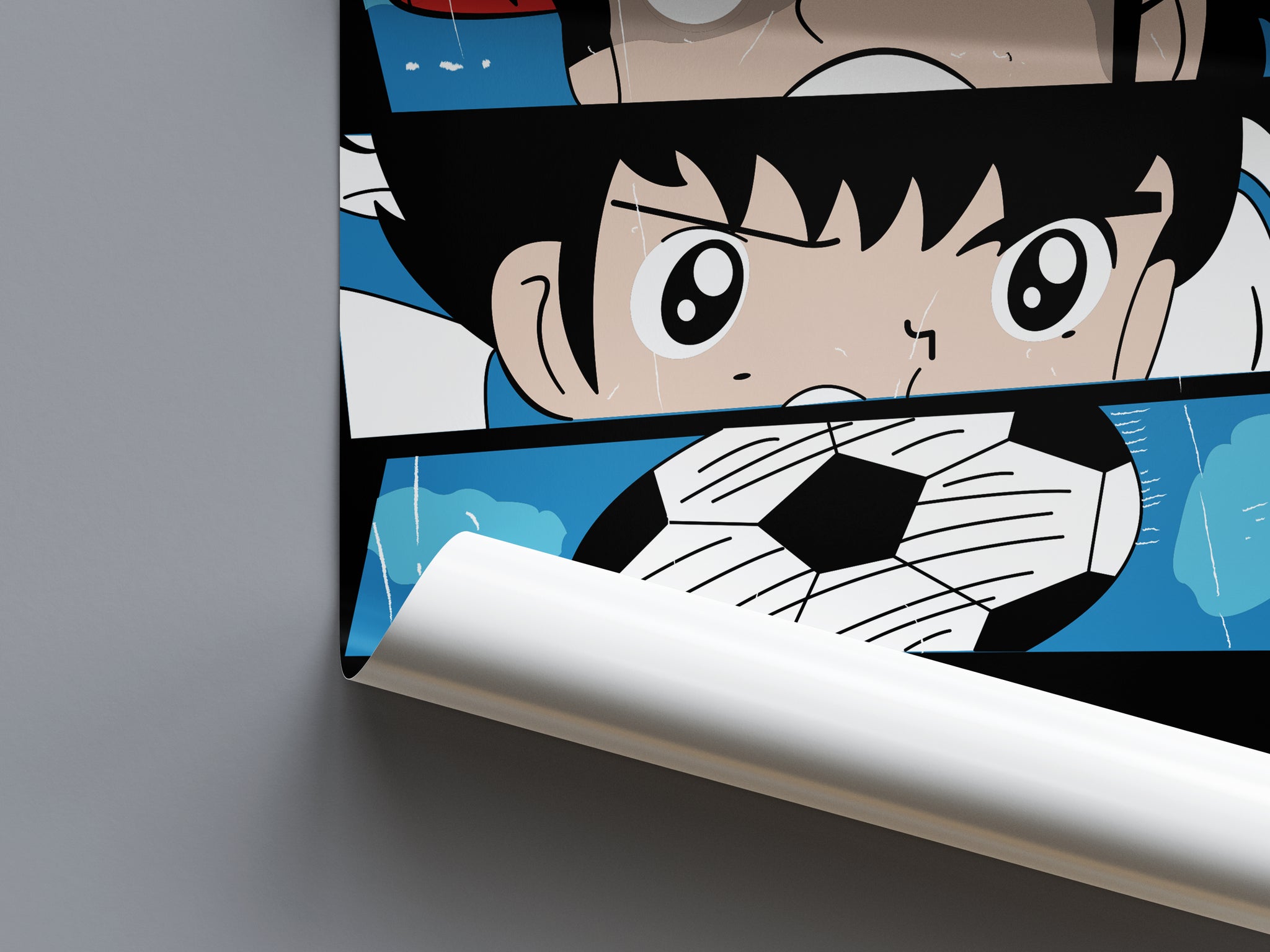 Captain Tsubasa Team Collage Poster | Weebshop Anime Merchandise