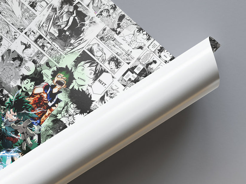 Deku Manga Panel Compilation Poster - My Hero Academia – Weebshop