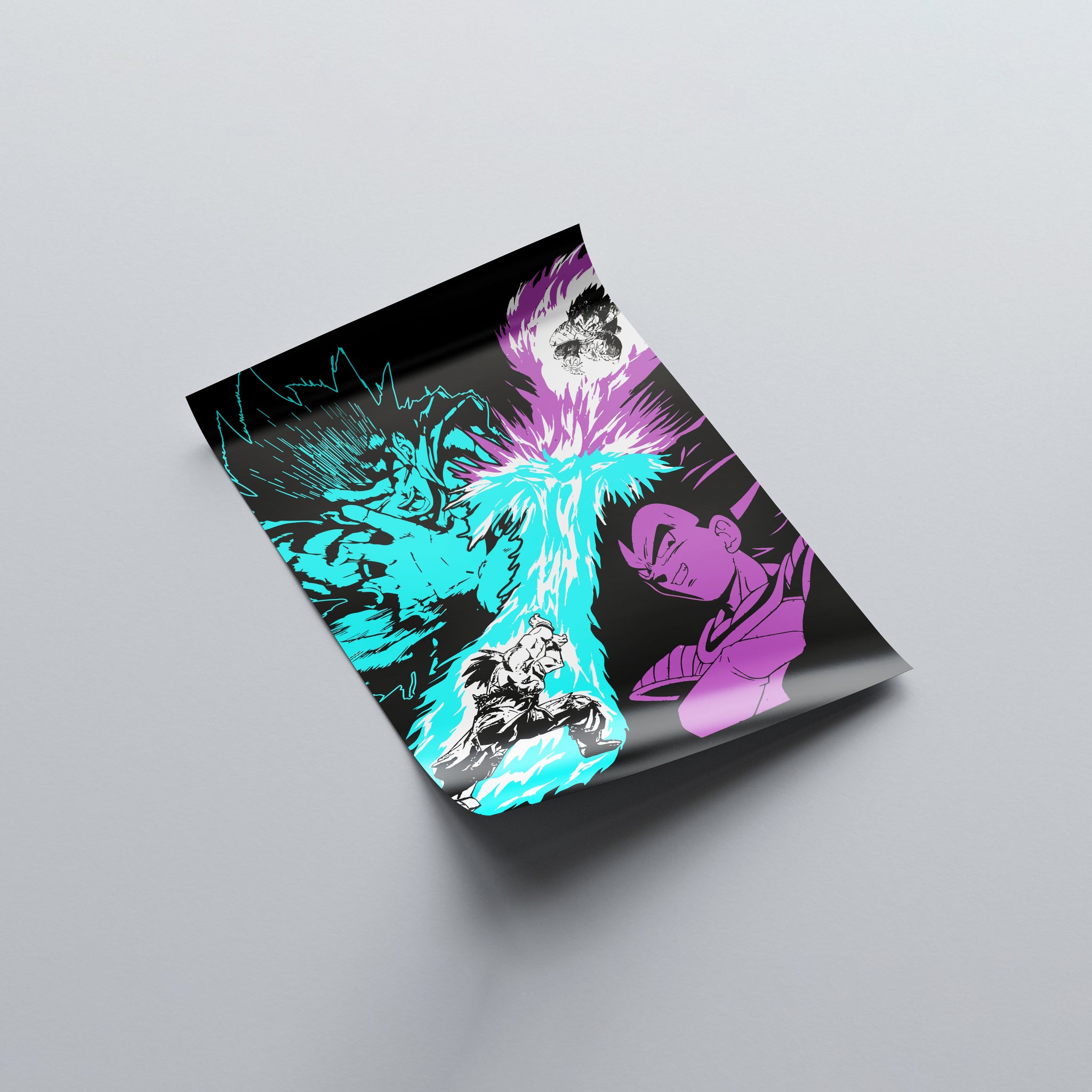 Kamehameha vs Galick Gun Poster - Dragon Ball | Weebshop Anime Merchandise