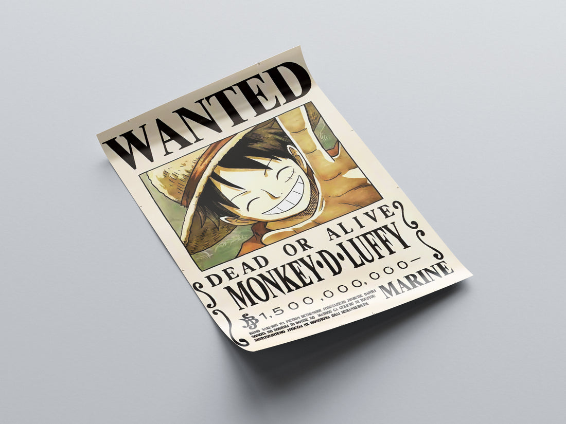 Monkey D Luffy Bounty Poster One Piece Weebshop Anime Merchandise monkey-d-luffy-bounty-poster-one-piece-weebshop-anime-merchandise