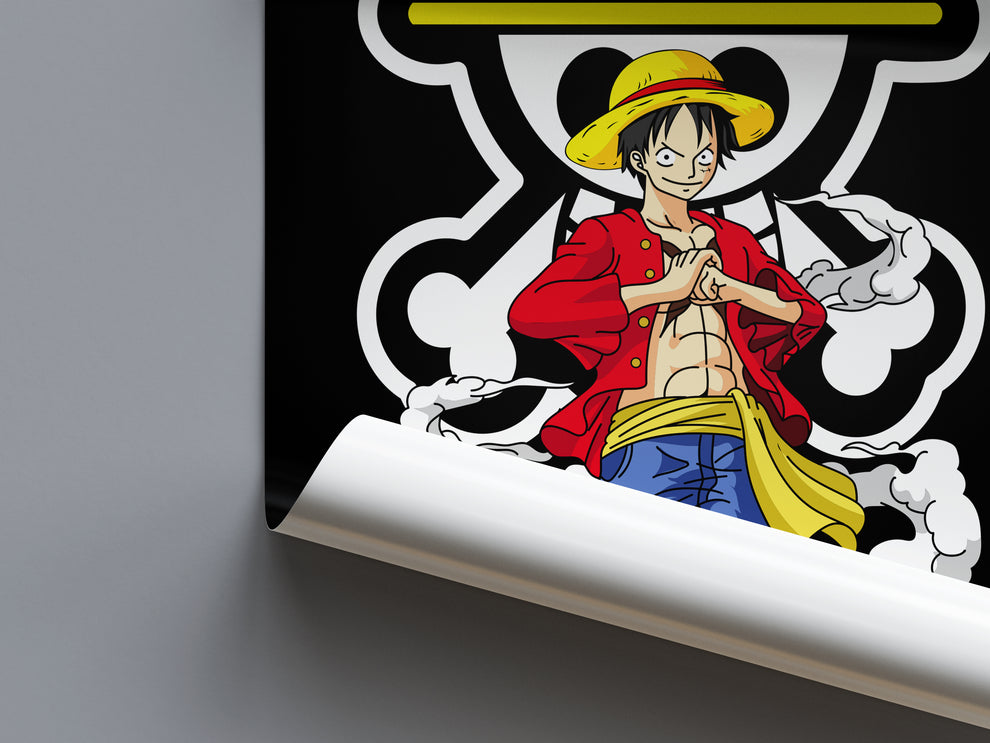 Monkey D Luffy Fight Pose Poster - One Piece | Weebshop Anime Merchandise