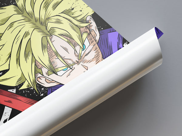 Trunks Super Saiyan Poster - Dragon Ball | Weebshop Anime Merchandise